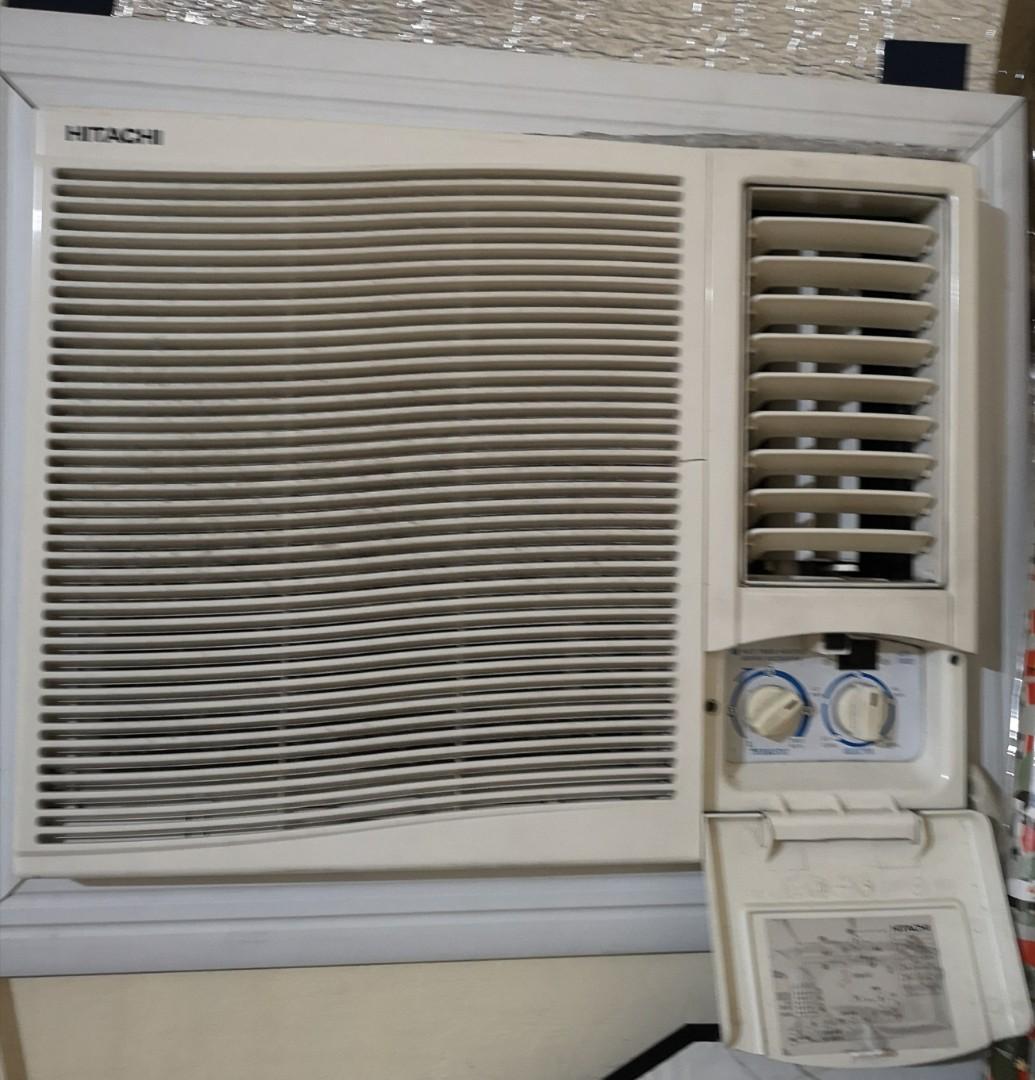Hitachi Window type Aircon 1hp, TV & Home Appliances, Air Conditioning ...