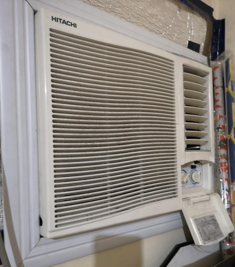 Hitachi Window type Aircon 1hp, TV & Home Appliances, Air Conditioning ...