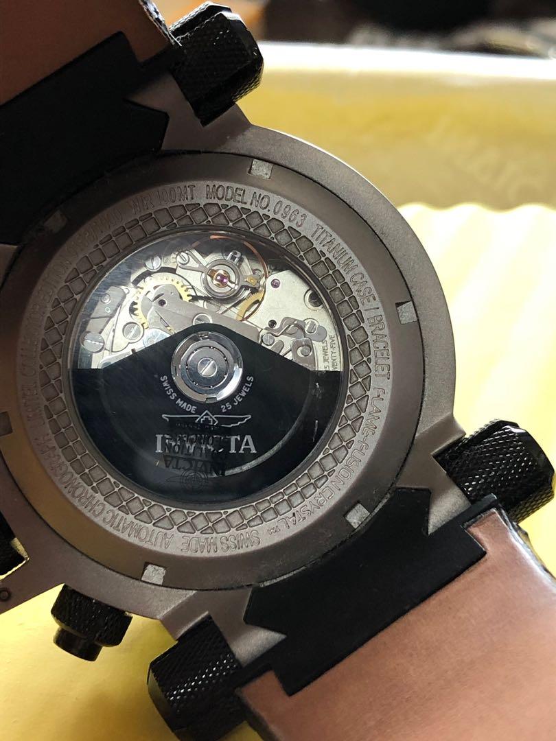Invicta full titanium Swiss made chronograph automatic watch, Luxury ...