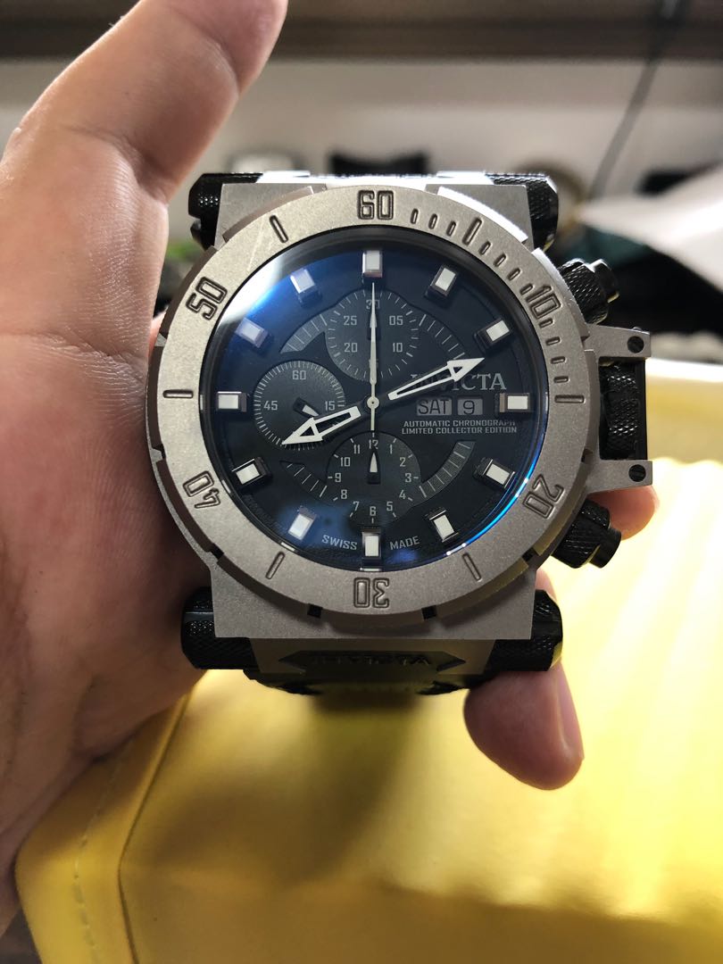Invicta full titanium Swiss made chronograph automatic watch, Luxury ...