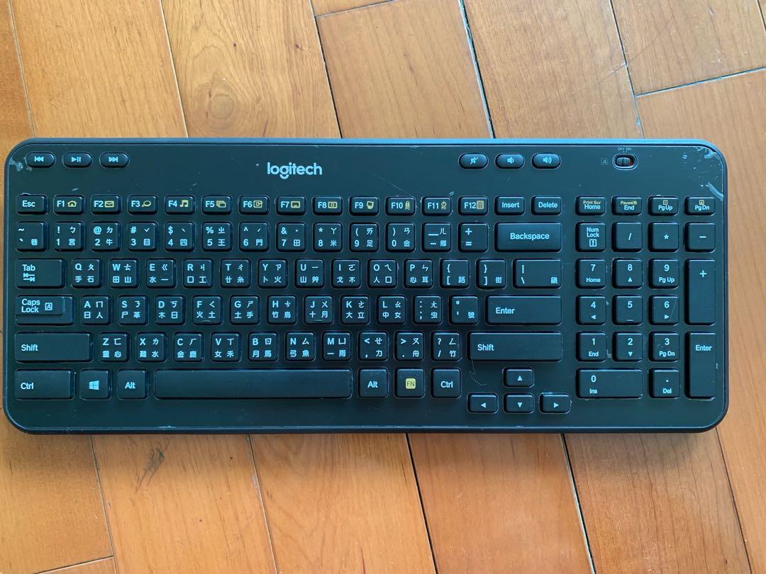 Keyboard Logitech wireless, 電腦＆科技, 電腦周邊及配件, 電腦鍵盤及相關產品 - Carousell
