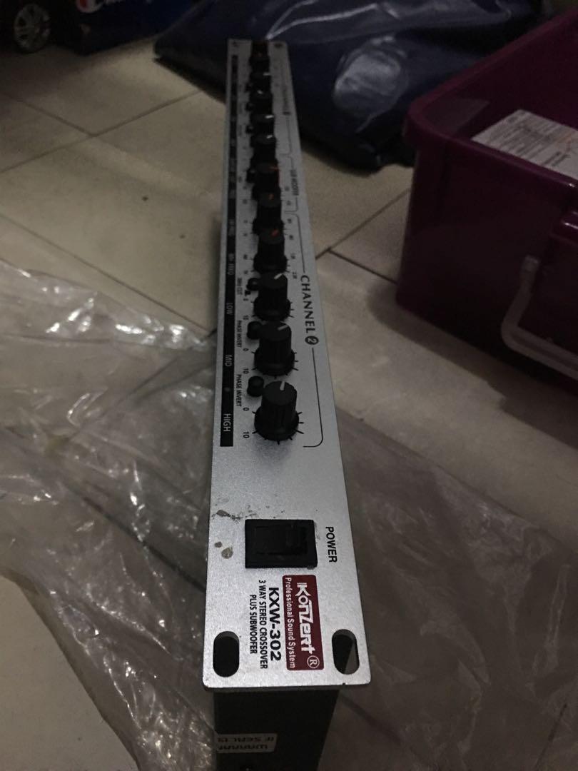 Konzert KXW-302 3 Way Stereo Crossover with Subwoofer Out (Silver ...
