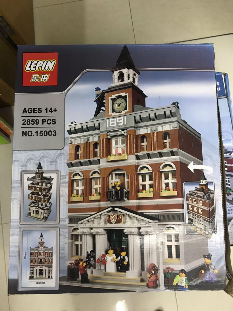 Lego 10224 Town Hall Lepin 15003 modular pokemon sideshow hot toys ...