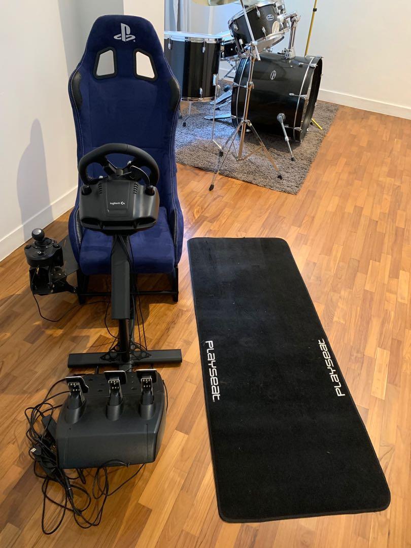 Logitech G920 steering wheel, pedals, gear shifter plus original ...