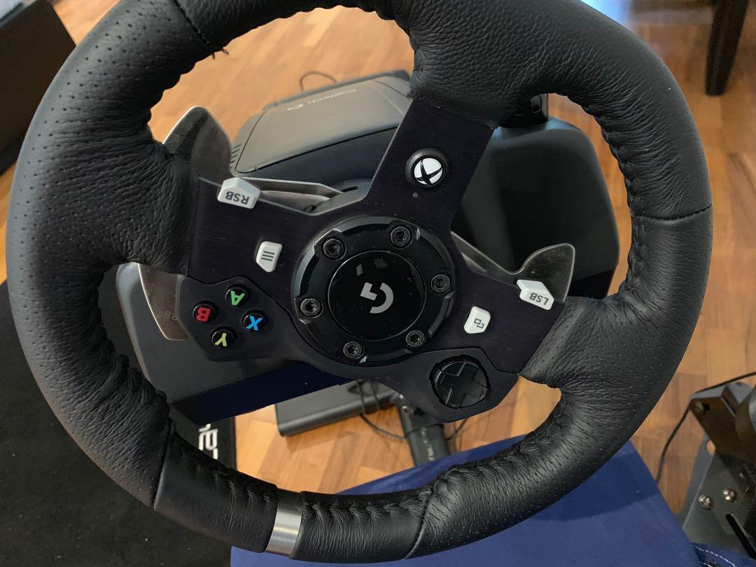 Logitech G920 steering wheel, pedals, gear shifter plus original ...