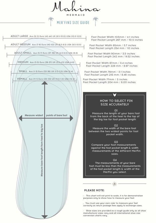 Mahina Mermaid Tail / Merfin / Mermaid Fin (REPRICED), Sports Equipment ...