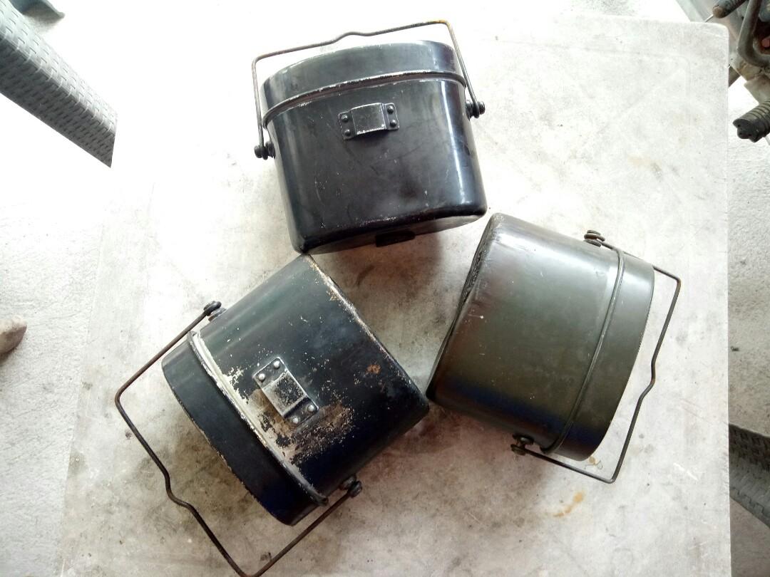 Vintage Japanese Mess Kits Army Rice Cooker Mizuno & KKK BrandsAluminum ...