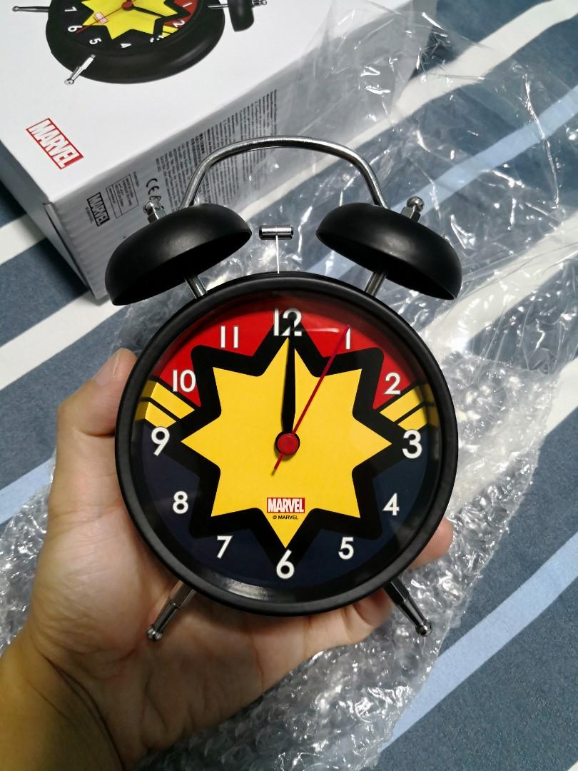 Miniso Captain Marvel Alarm Clock Reveil, Everything Else on Carousell