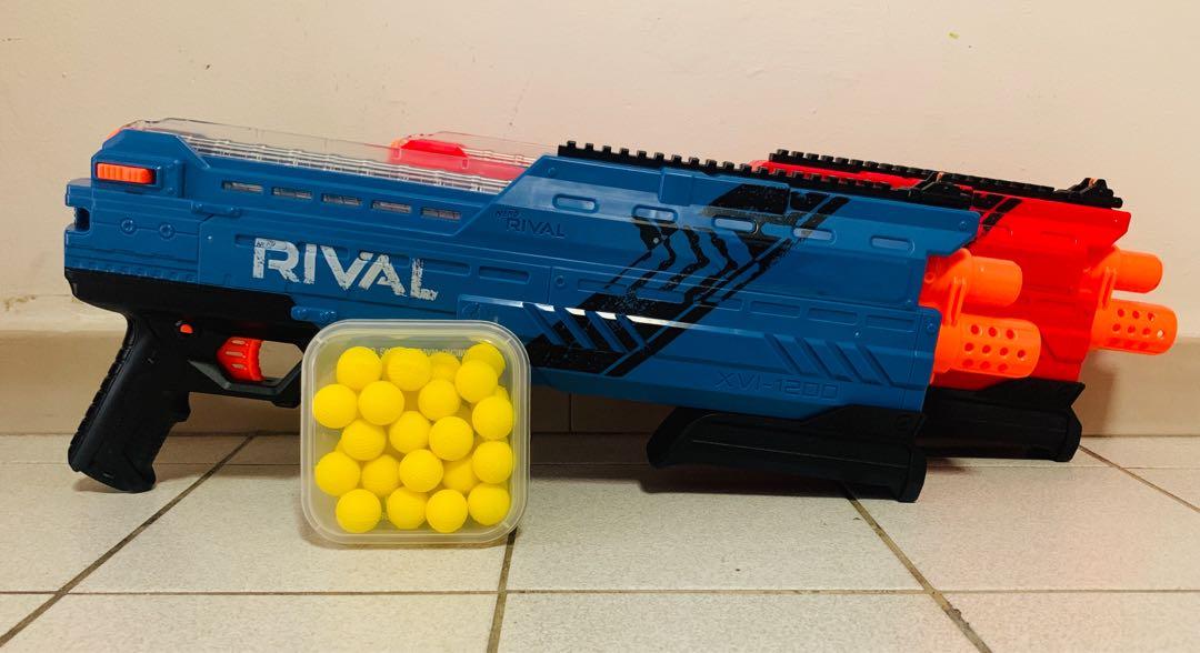 Nerf Gun - Nerf Rival Atlas XVI-1200 (team blue & red), Hobbies & Toys ...