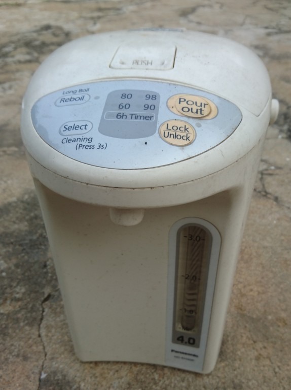 PANASONIC electric thermo pot 4L Heater Hot water, Kitchen & Appliances ...
