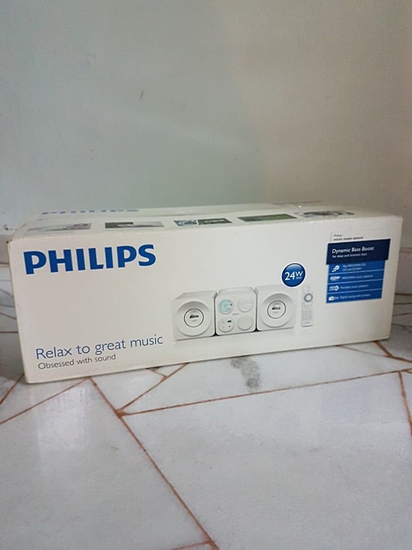 Philips Micro Music System Dynamic Bass Boost, Audio, Portable Music ...