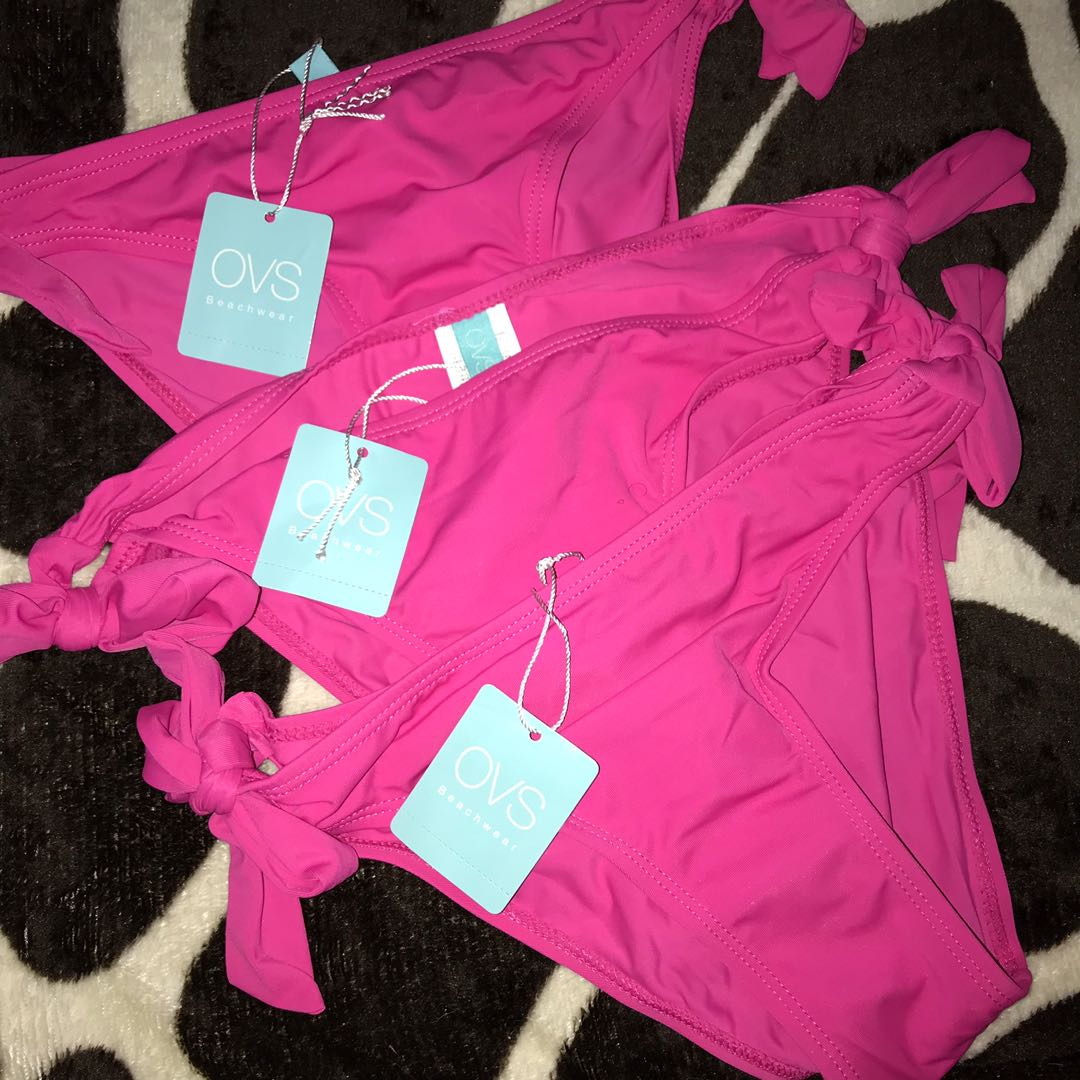 pink OVS ribbon bikini bottom, Women's Fashion, Swimwear, Bikinis ...