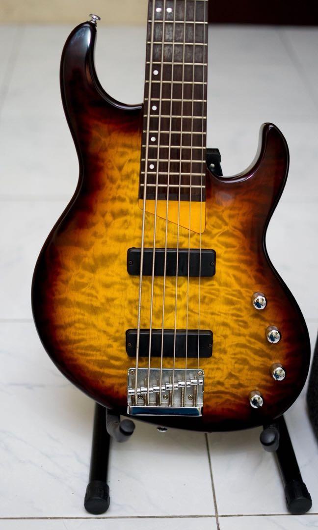 RARE Samick Greg Bennett Electric Bass Guitar 6-Strings Active with 30 ...