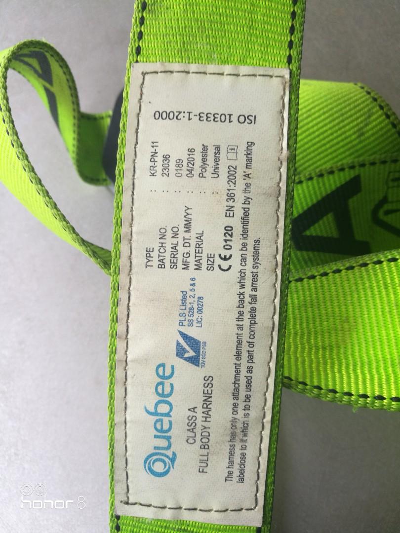 Safety harness quebee, Everything Else, Others on Carousell