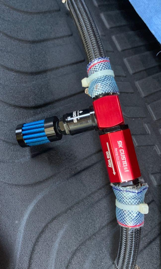 SK custom T-rev one way valve, Car Accessories, Accessories on Carousell