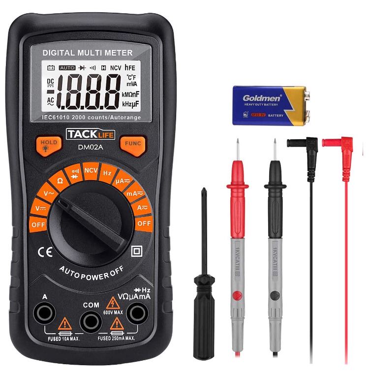 TackLife Digital Multimeter, Health & Nutrition, Health Monitors ...