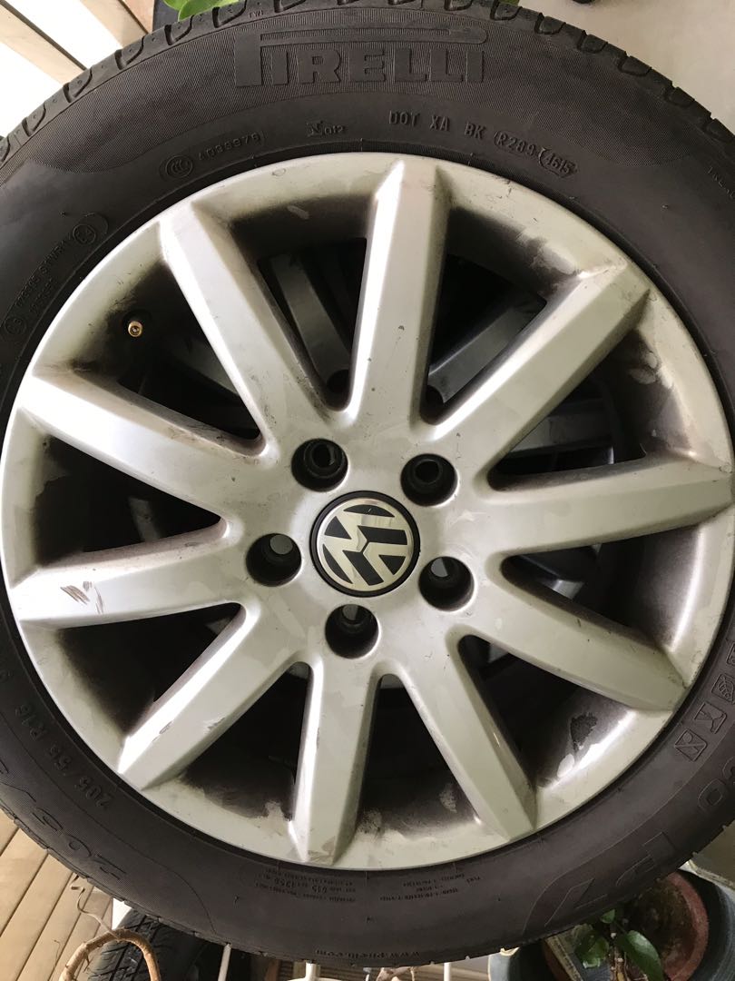 VW rims, Car Accessories, Tyres & Rims on Carousell