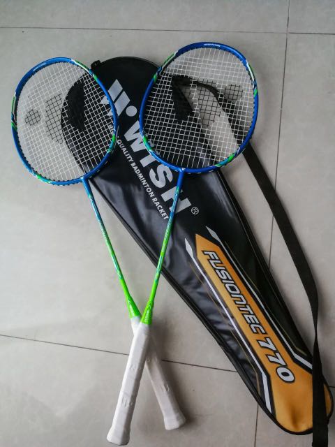 Wish Fusiontec 770 High Quality Badminton Racket (Pair), Sports ...