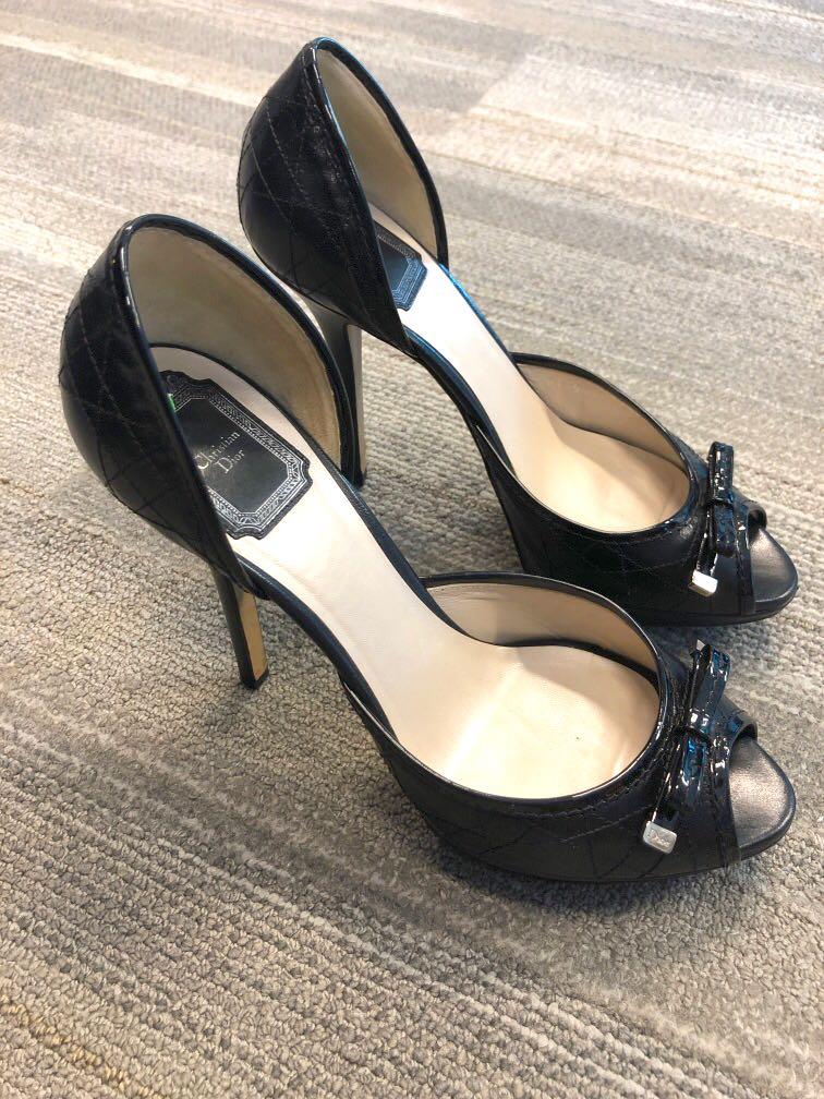 Beautiful back Christian Dior heels, Women's Fashion, Footwear, Heels ...