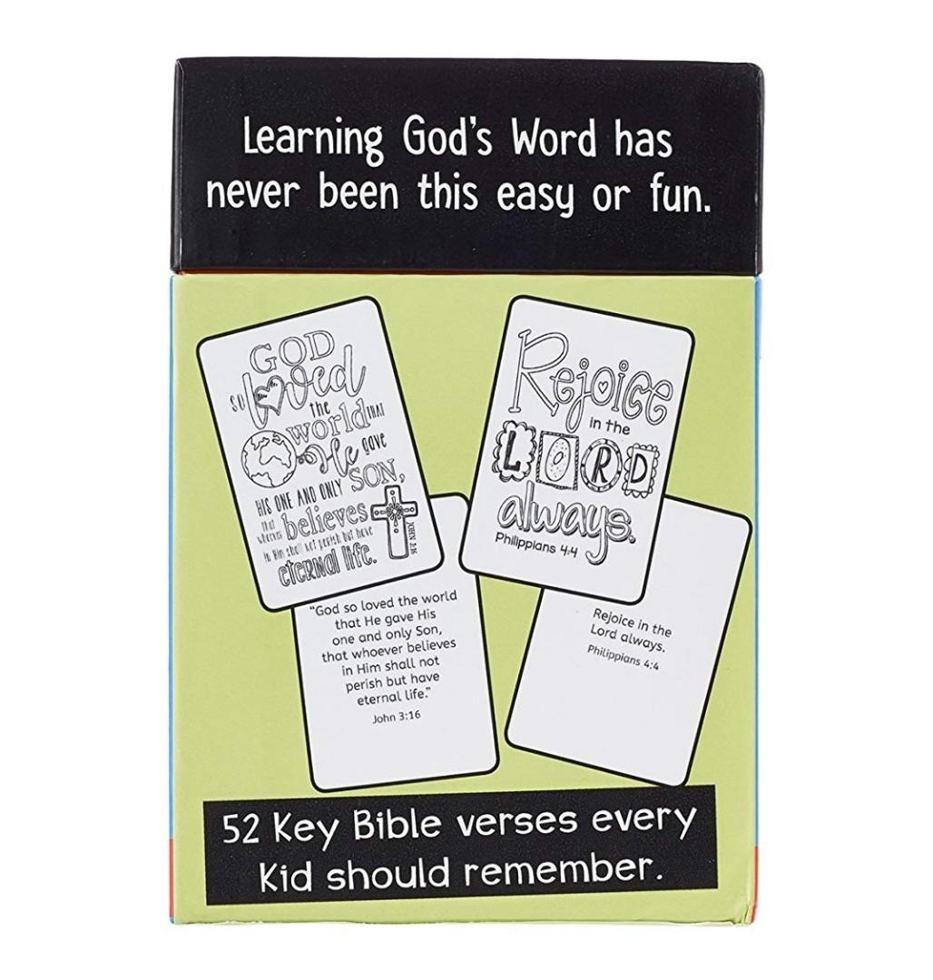 BN 52 Colouring Cards 52 Bible Memory Verses Every Kid Should Know for ...