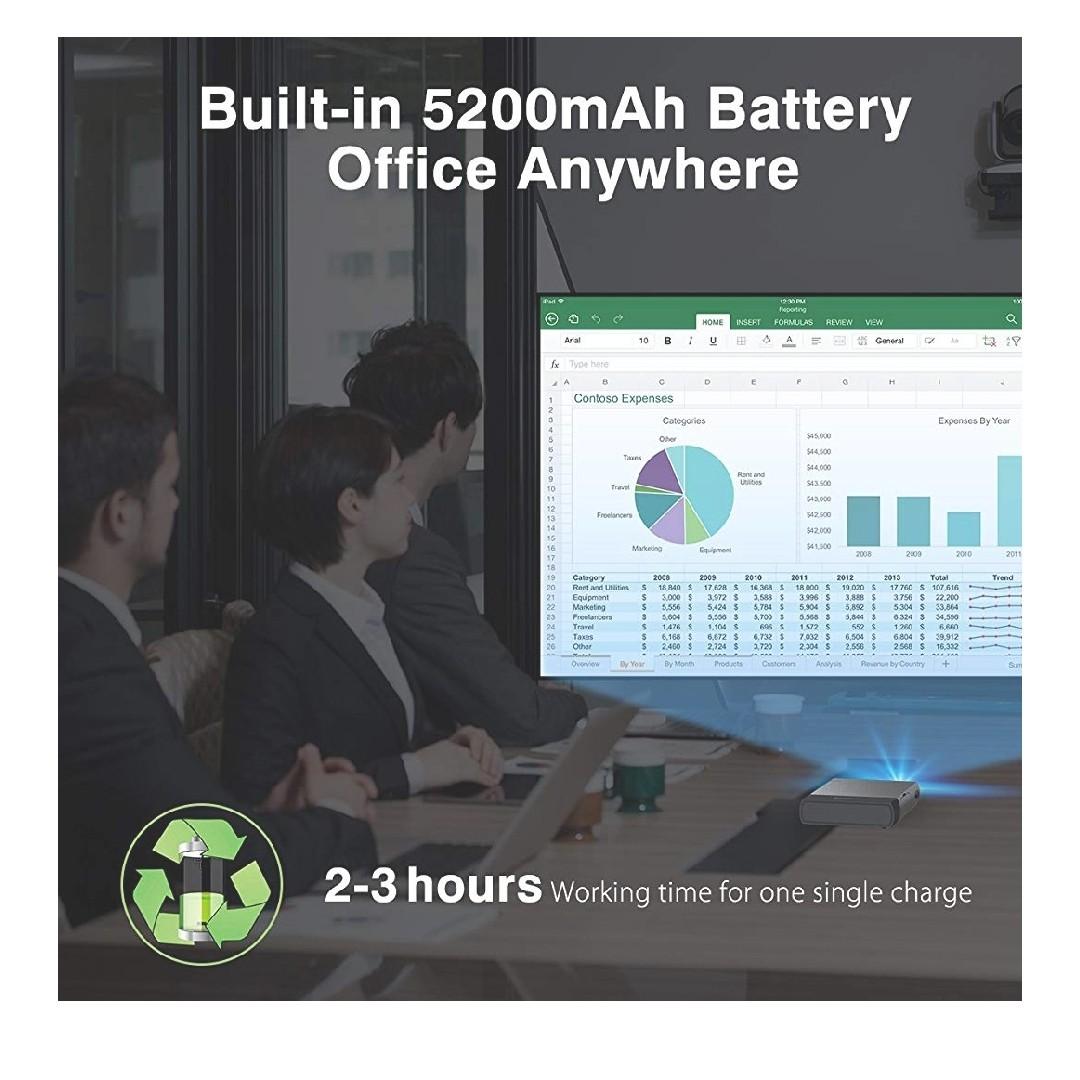 DLP ExquizOn Slim Projector, TV & Home Appliances, TV & Entertainment ...