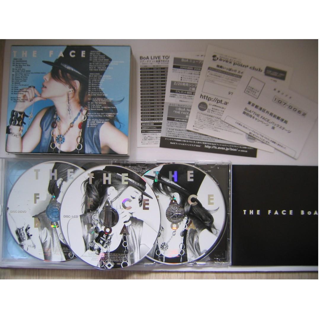 BoA - The Face CD + 2 DVD (日本版) (3碟) (附紙外盒 及 歌詞畫冊本), 興趣及遊戲, 音樂、樂器 & 配件 ...