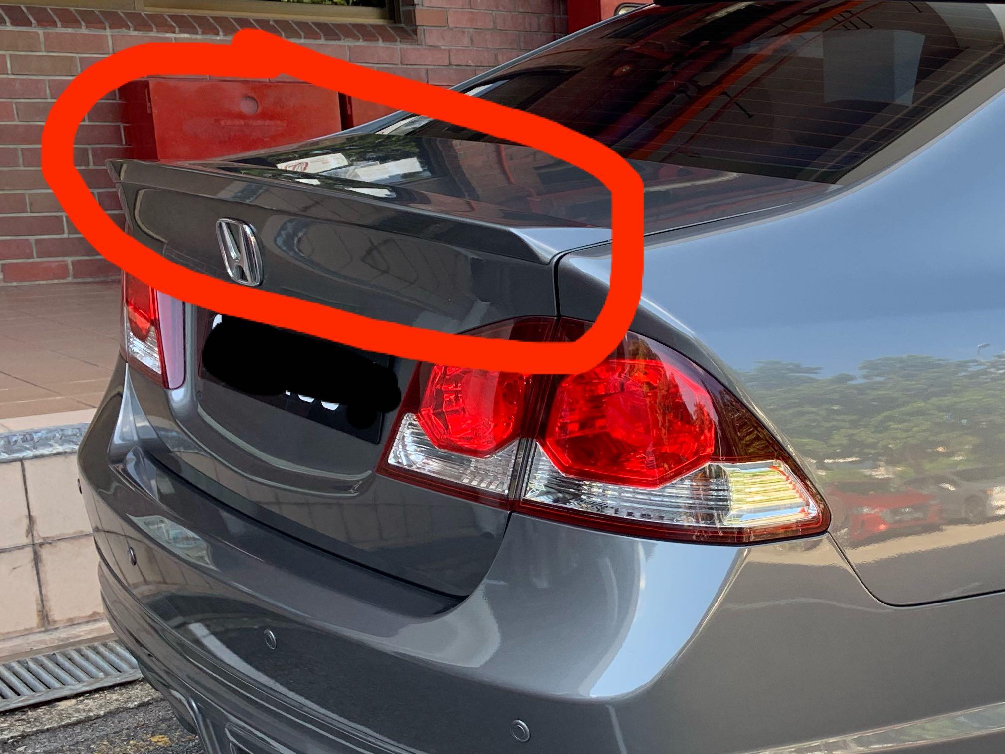 Civic fd duck spoiler boot, Car Accessories, Accessories on Carousell