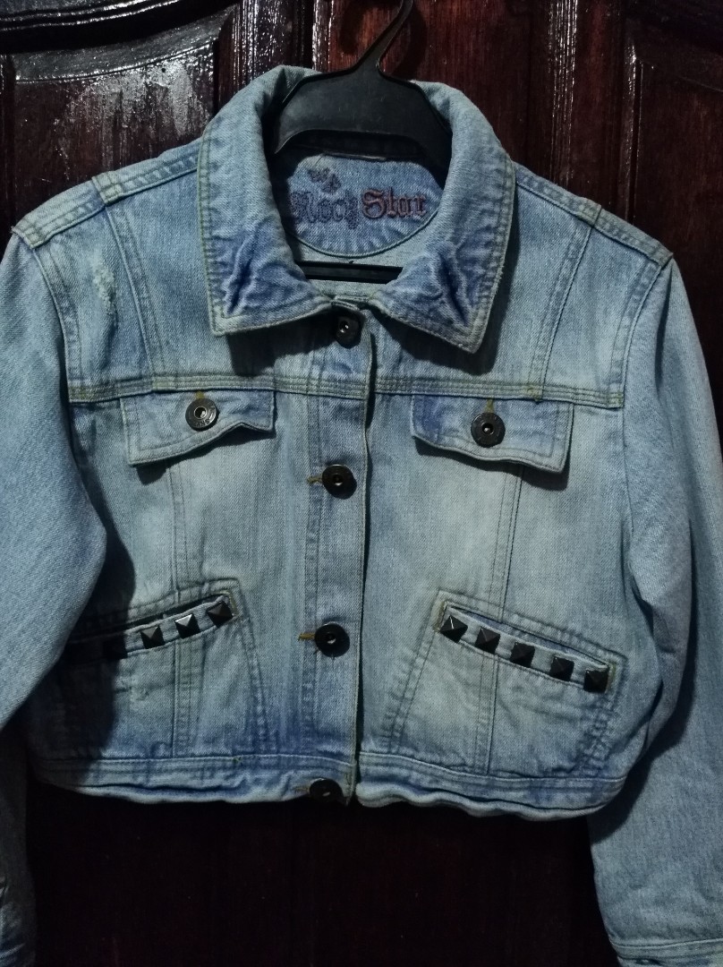 Denim Bolero style jacket, Women's Fashion, Coats, Jackets and ...