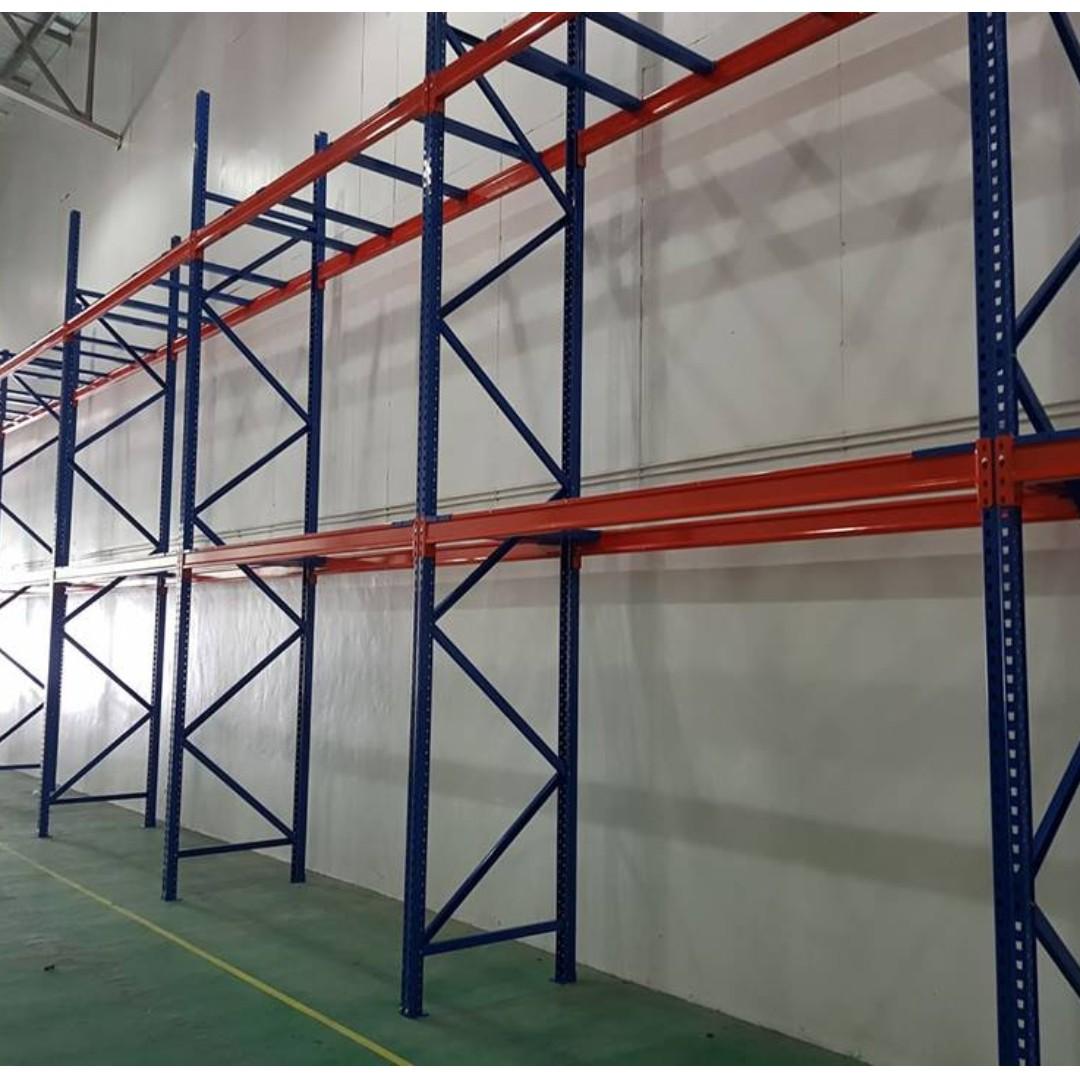 Heavy Duty - Pallet Rack Warehouse - Tie Beam type, Furniture & Home ...