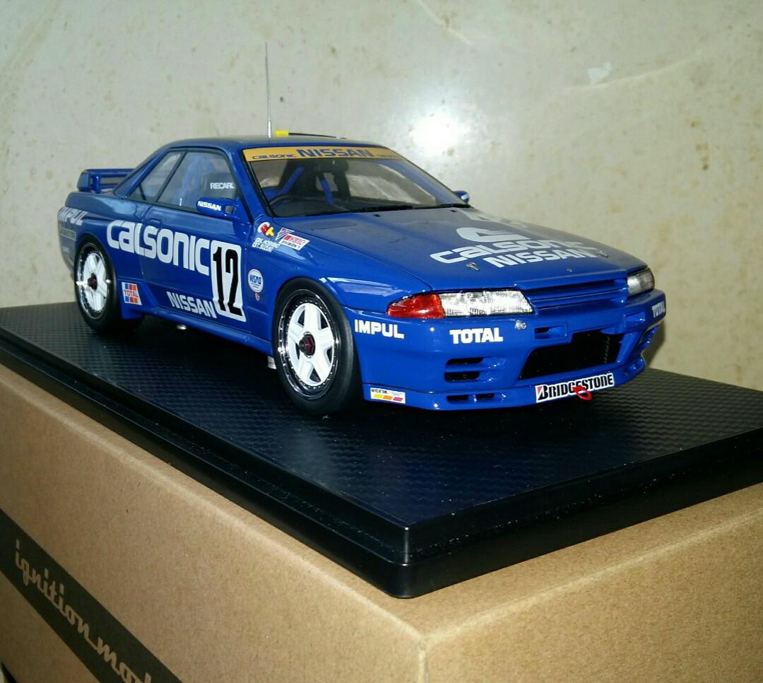 ignition 1/18 CALSONIC SKYLINE #12 R32 GT-R 1990 JTC, 興趣及遊戲, 古董收藏, 收藏品及紀念品 - 明星週邊 - Carousell