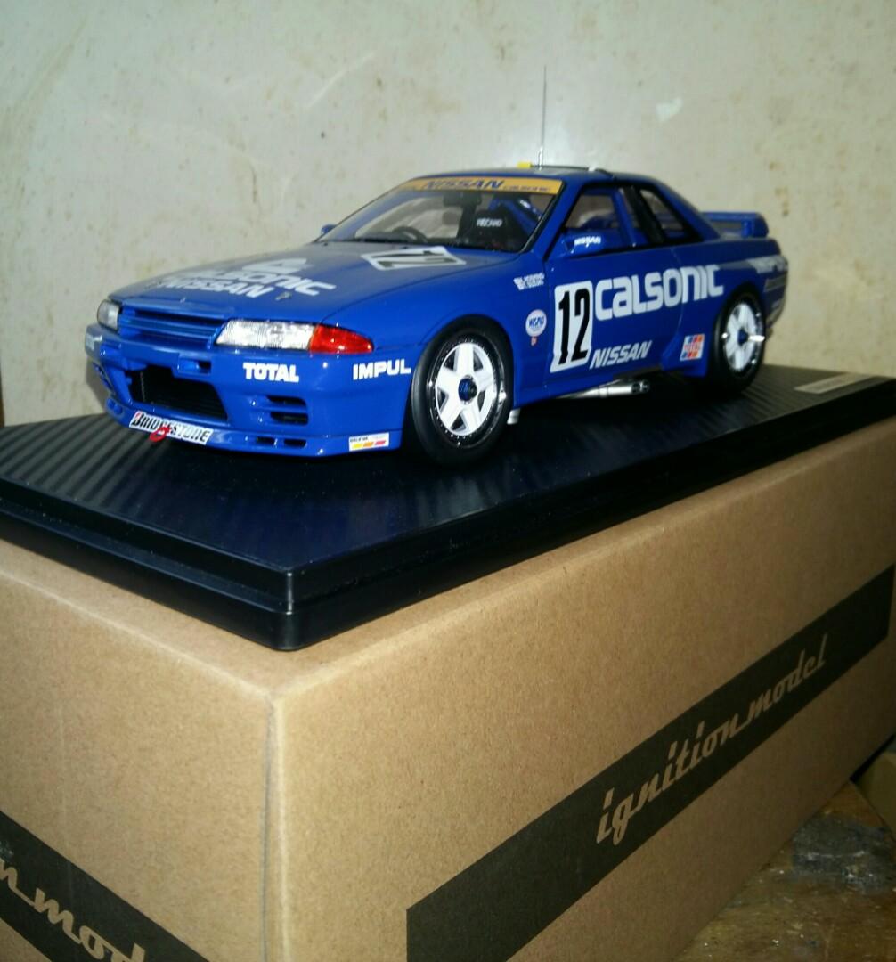 ignition 1/18 CALSONIC SKYLINE #12 R32 GT-R 1990 JTC, 興趣及遊戲, 古董收藏, 收藏品及紀念品 - 明星週邊 - Carousell