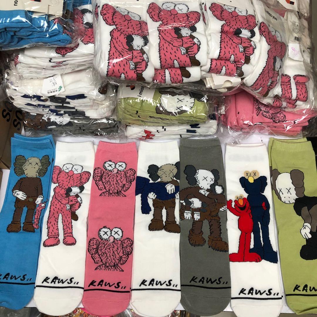 KAWS ICONIC SOCKS, Men's Fashion, Watches & Accessories, Socks on Carousell