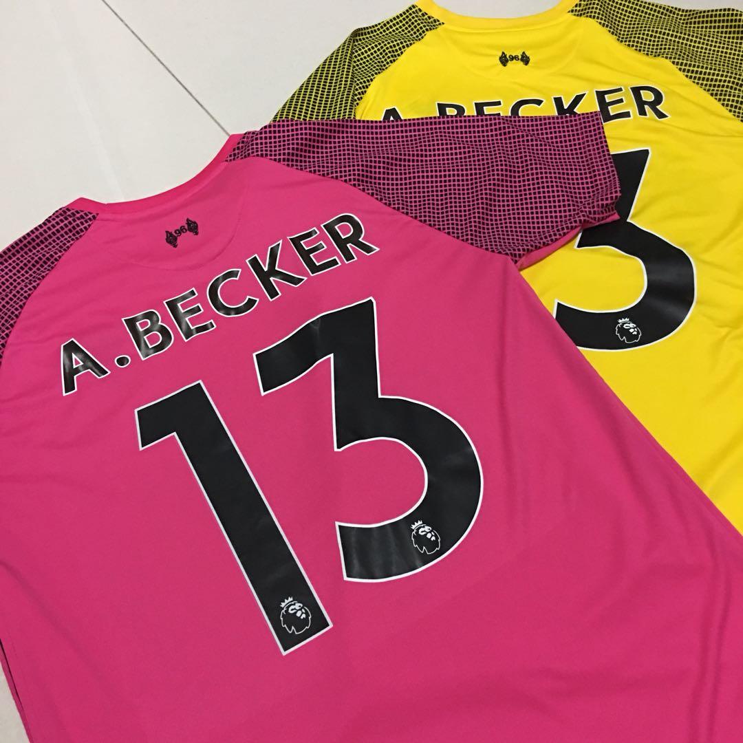 Liverpool Jersey Goalkeeper Kit Alisson Becker, Men's Fashion ...