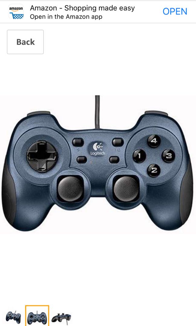 Logitech Controller Rumblepad 2 Vibration, Video Gaming, Gaming ...