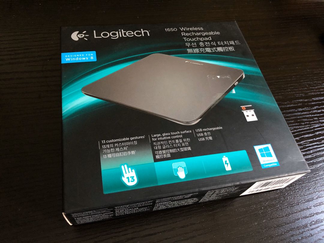 Logitech Wireless Rechargeable Touchpad, 電腦＆科技, 電腦周邊及配件, 電腦鍵盤及相關產品 ...