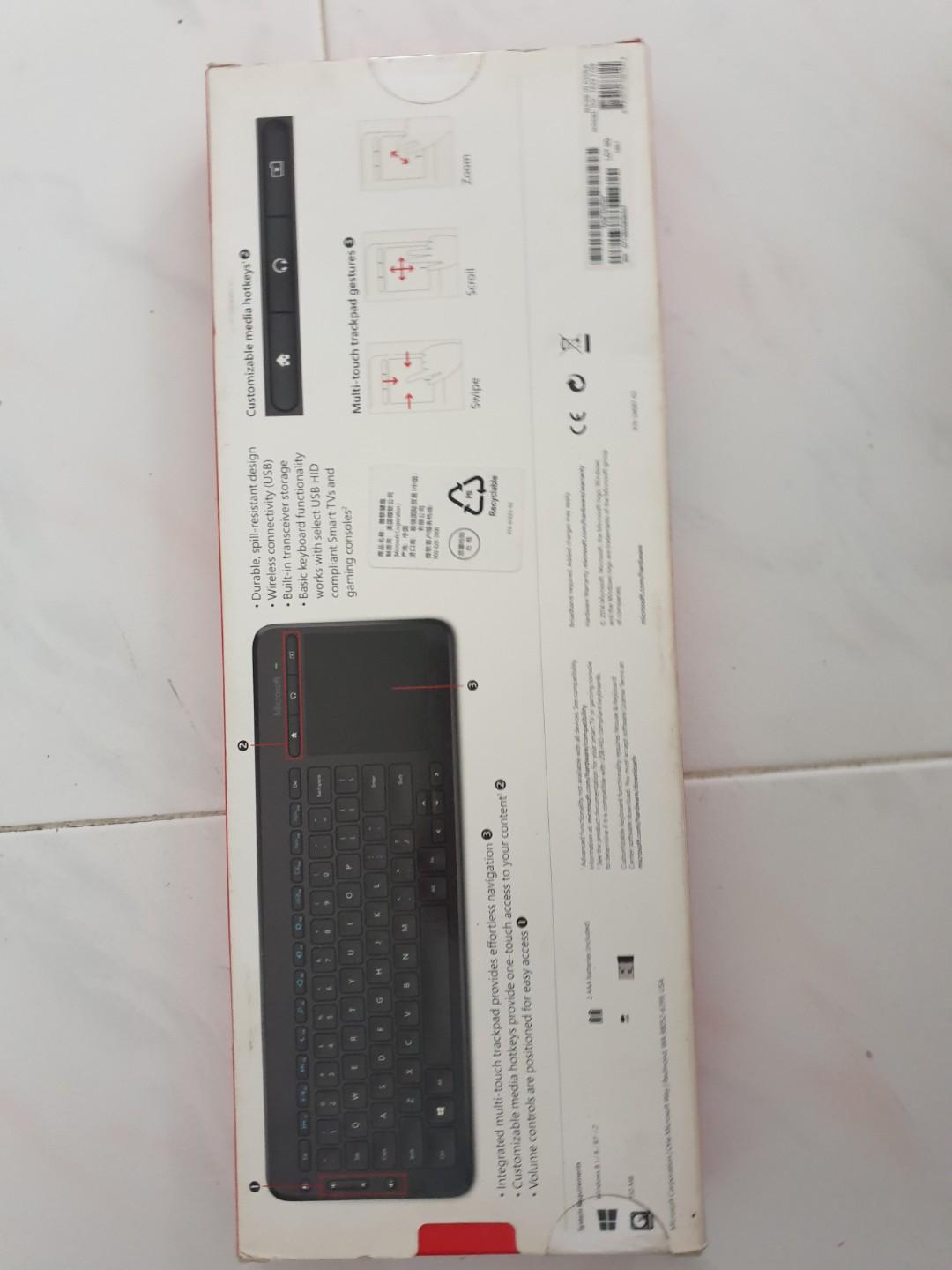 Microsoft Wireless Keyboard Windows 10, Computers & Tech, Parts ...