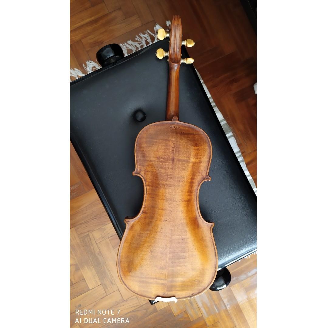 Old Hopf Violin with ivory pegs, Hobbies & Toys, Music & Media, Musical Instruments on Carousell