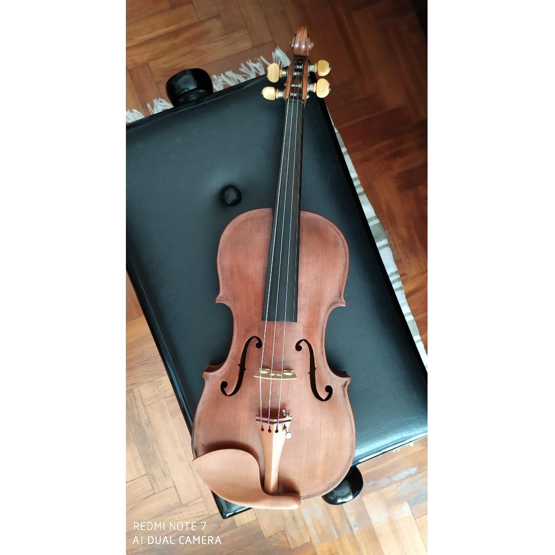 Old Hopf Violin with ivory pegs, Hobbies & Toys, Music & Media, Musical ...