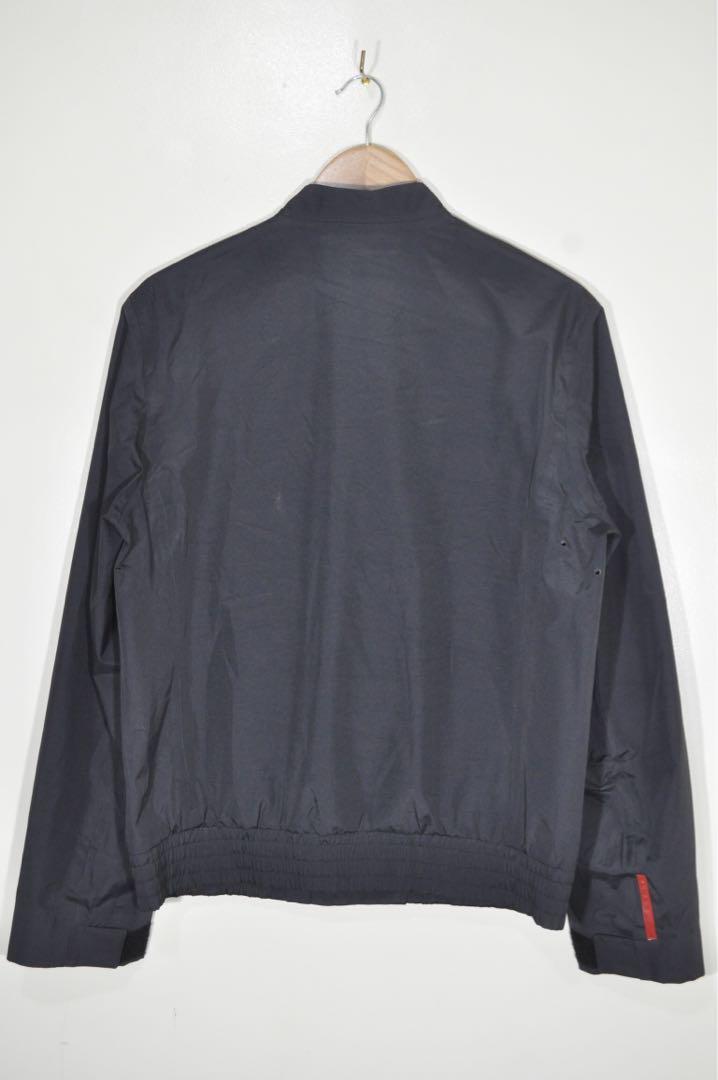 Prada - Linea Rossa - Nylon Cafe Racer Jacket, Men's Fashion, Coats ...