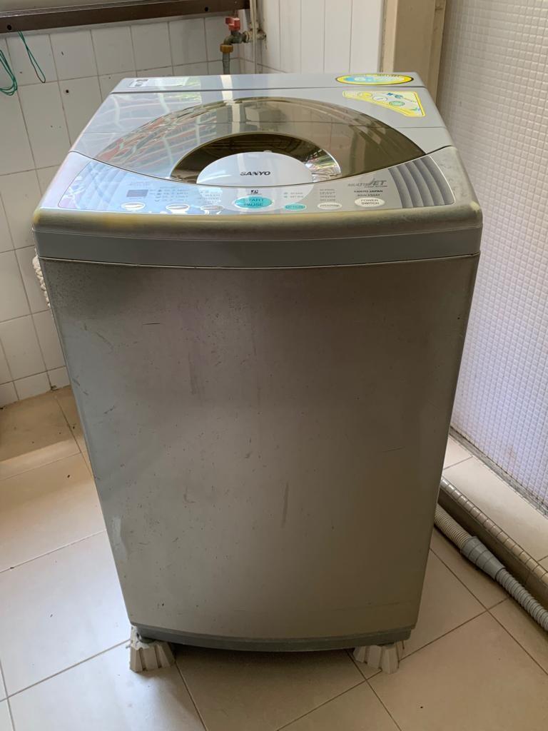 Sanyo Washing Machine model ASW-F92AT, TV & Home Appliances, Washing ...