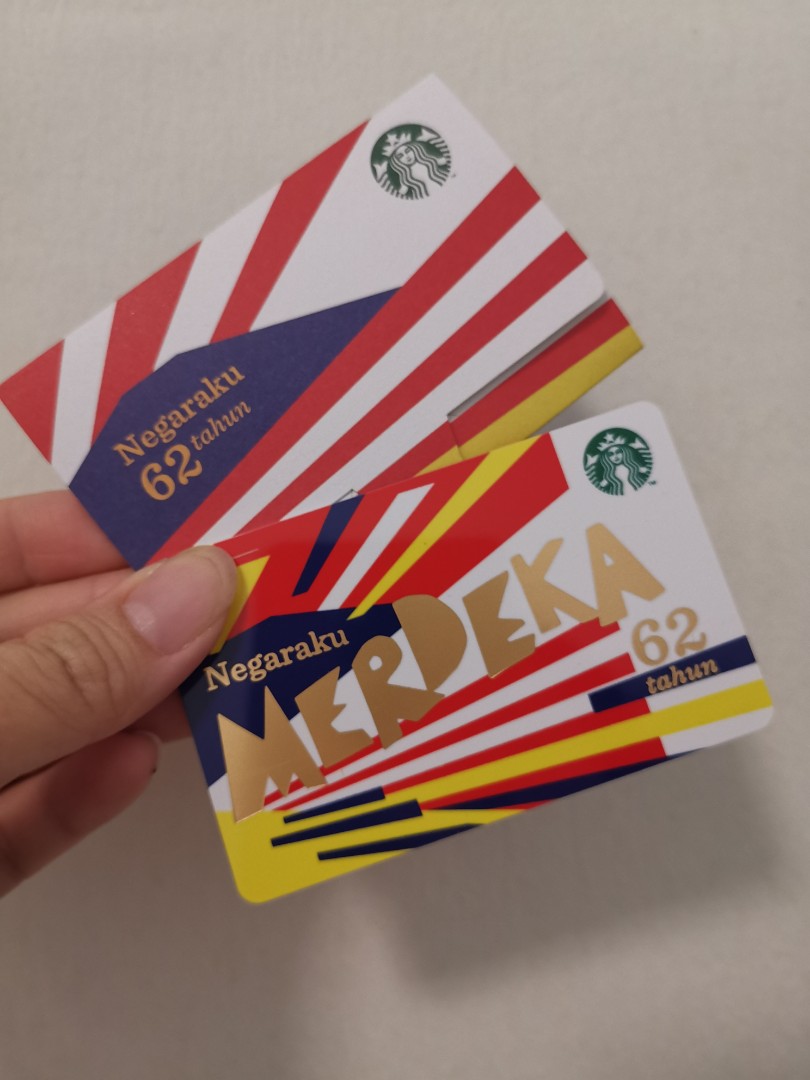Starbucks 62th merdeka card, Everything Else, Others on Carousell