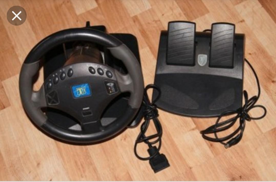 Twin Turbo PS2 (Steering Wheel Controller), Computers & Tech, Parts ...