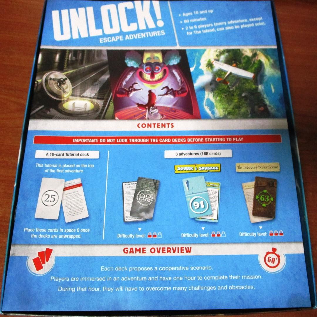 Unlock! Escape Adventures, Hobbies & Toys, Toys & Games on Carousell