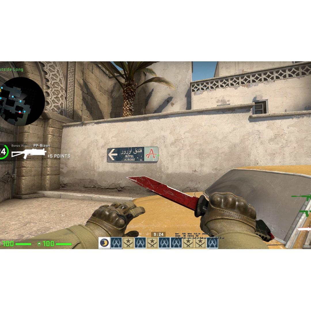 Ursus Knife Crimson Web CSGO CS GO, Video Gaming, Gaming Accessories ...