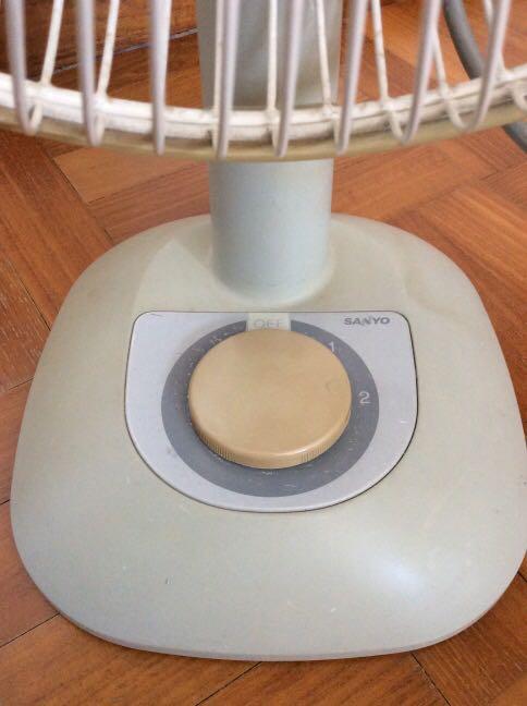 Vintage Sanyo table fan, Furniture & Home Living, Lighting & Fans, Fans ...