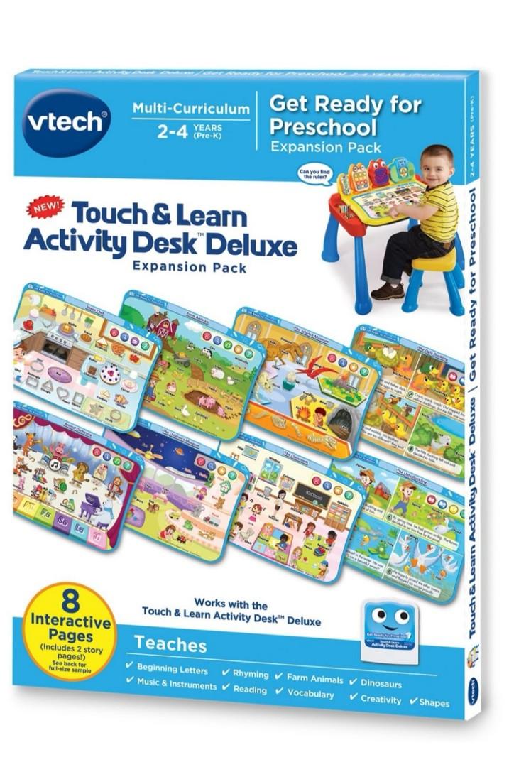 VTech Touch and Learn Activity Desk Deluxe Expansion Pack Get Ready for ...