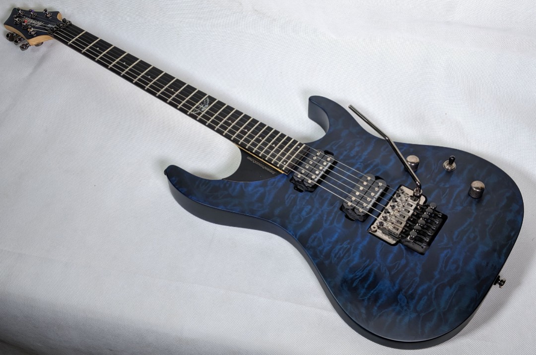 Washburn Parallaxe PXM10FRQTBLM Electric Guitar Stephens Extended ...