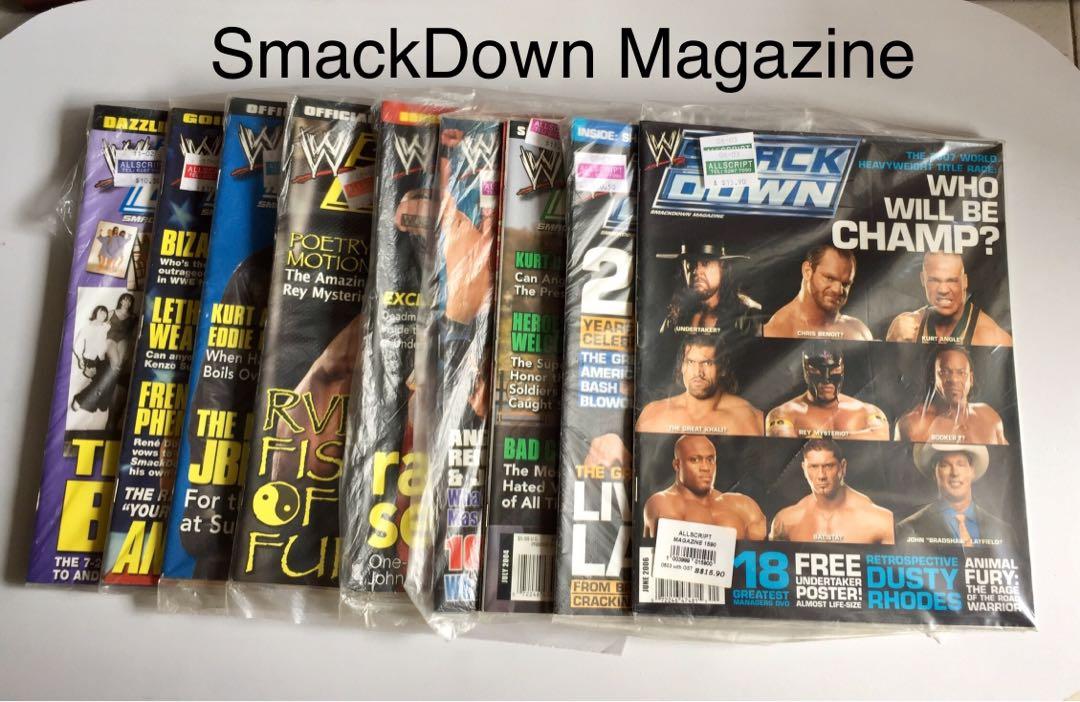 WWE SmackDown Magazine, WWE RAW Magazine, WWE Voices Music and WWE CD ...