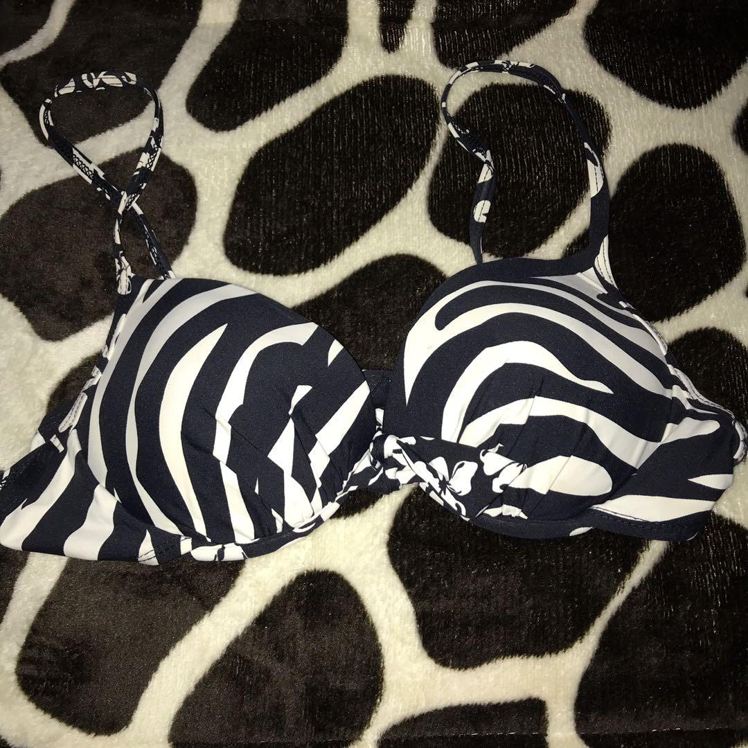 zebra animal print bikini top, Women's Fashion, Swimwear, Bikinis ...