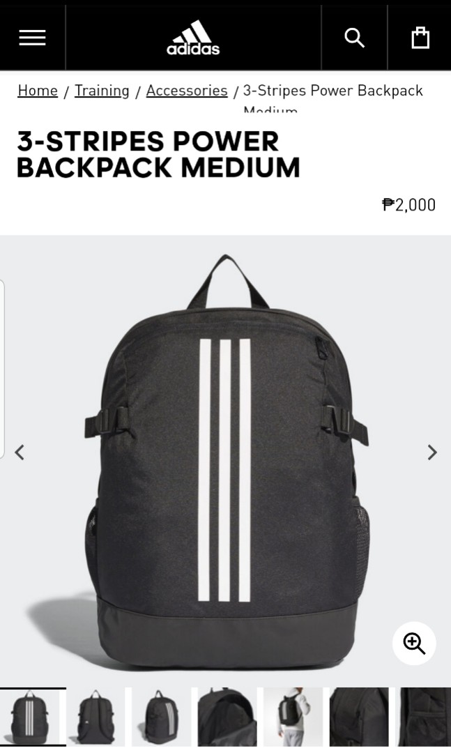 Adidas 3-Stripes Power Backpack, Men's Fashion, Bags, Backpacks on ...